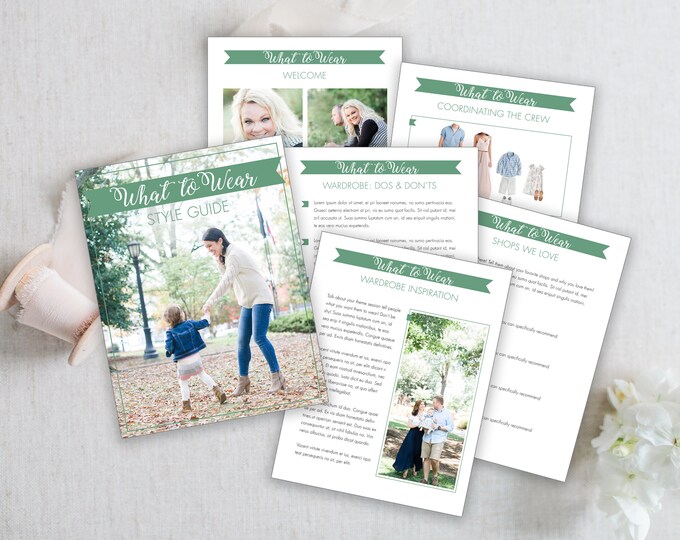 Photography What to Wear Style Guide Template. Client Prep Guide ...