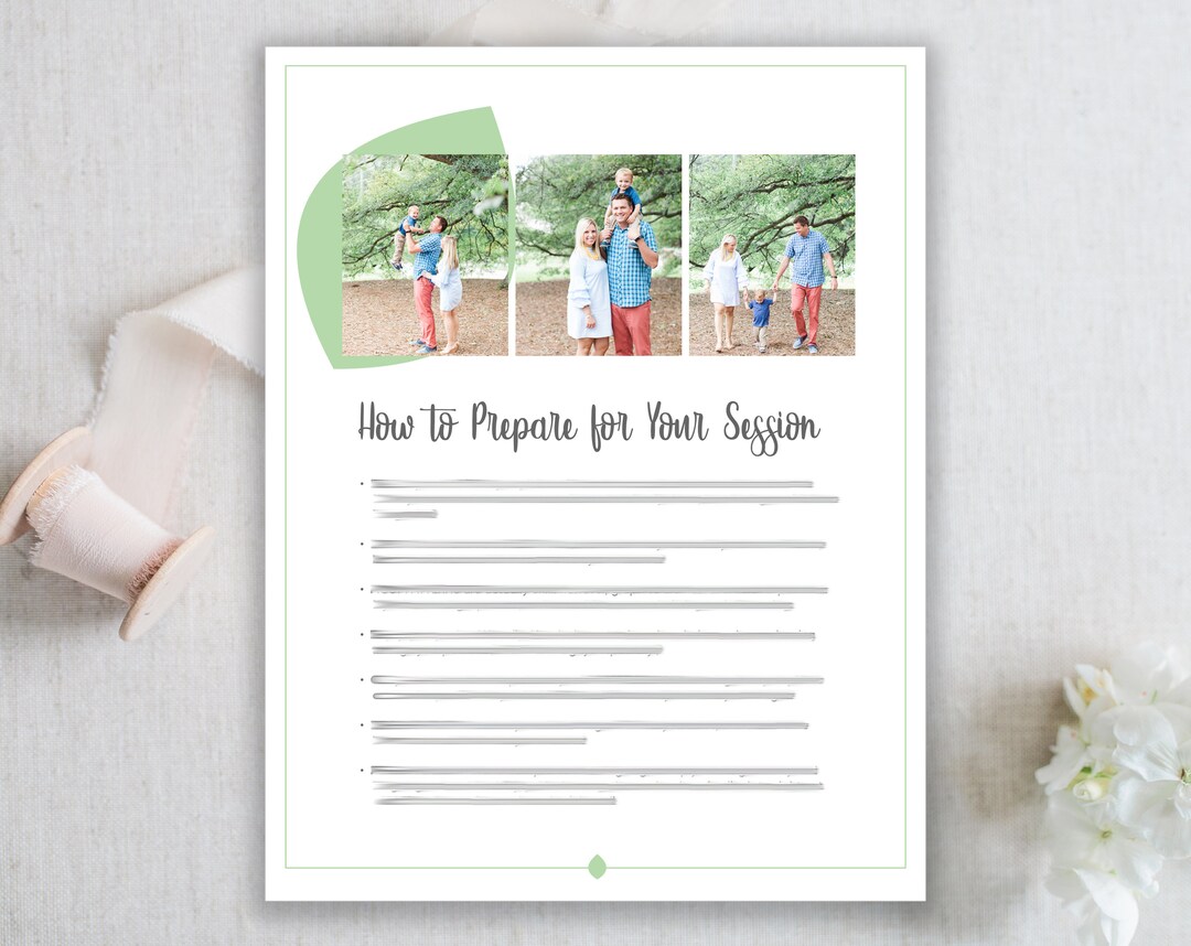 Family Prep Guide. Photography Client Prep Guides. - Etsy