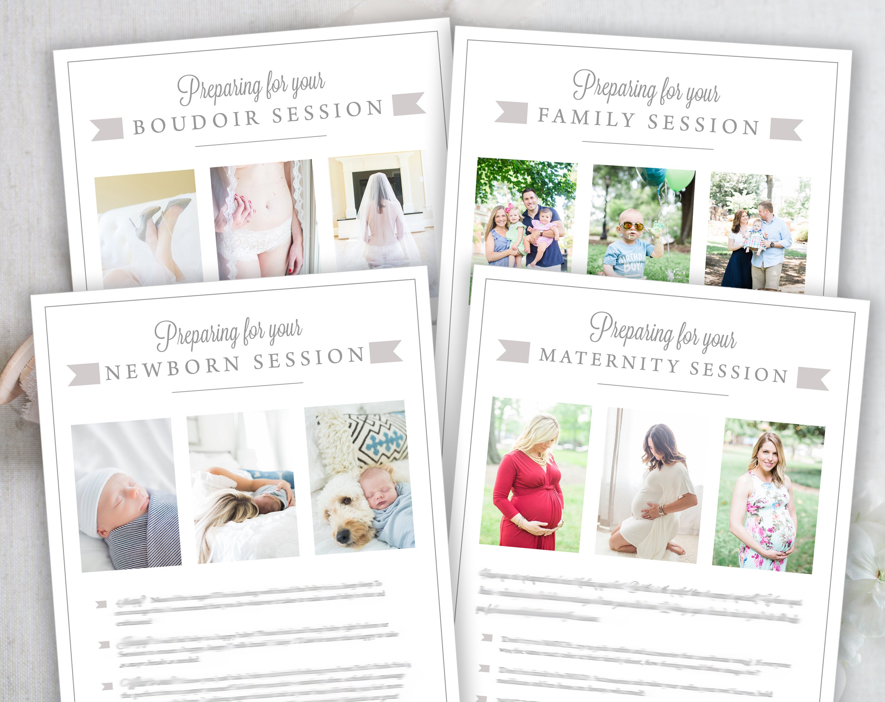 Photography Client Prep Guides Bundle. Photographer Template. Style ...