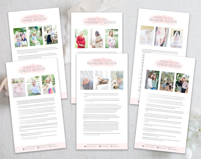 Photography Client Prep Guides Bundle. Photographer Template. - Etsy