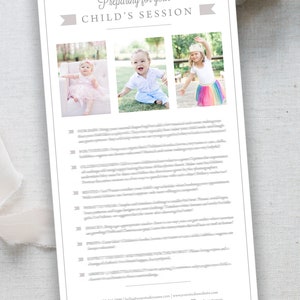 Child's Prep Guide. Style Guide Template. Childrens - Etsy