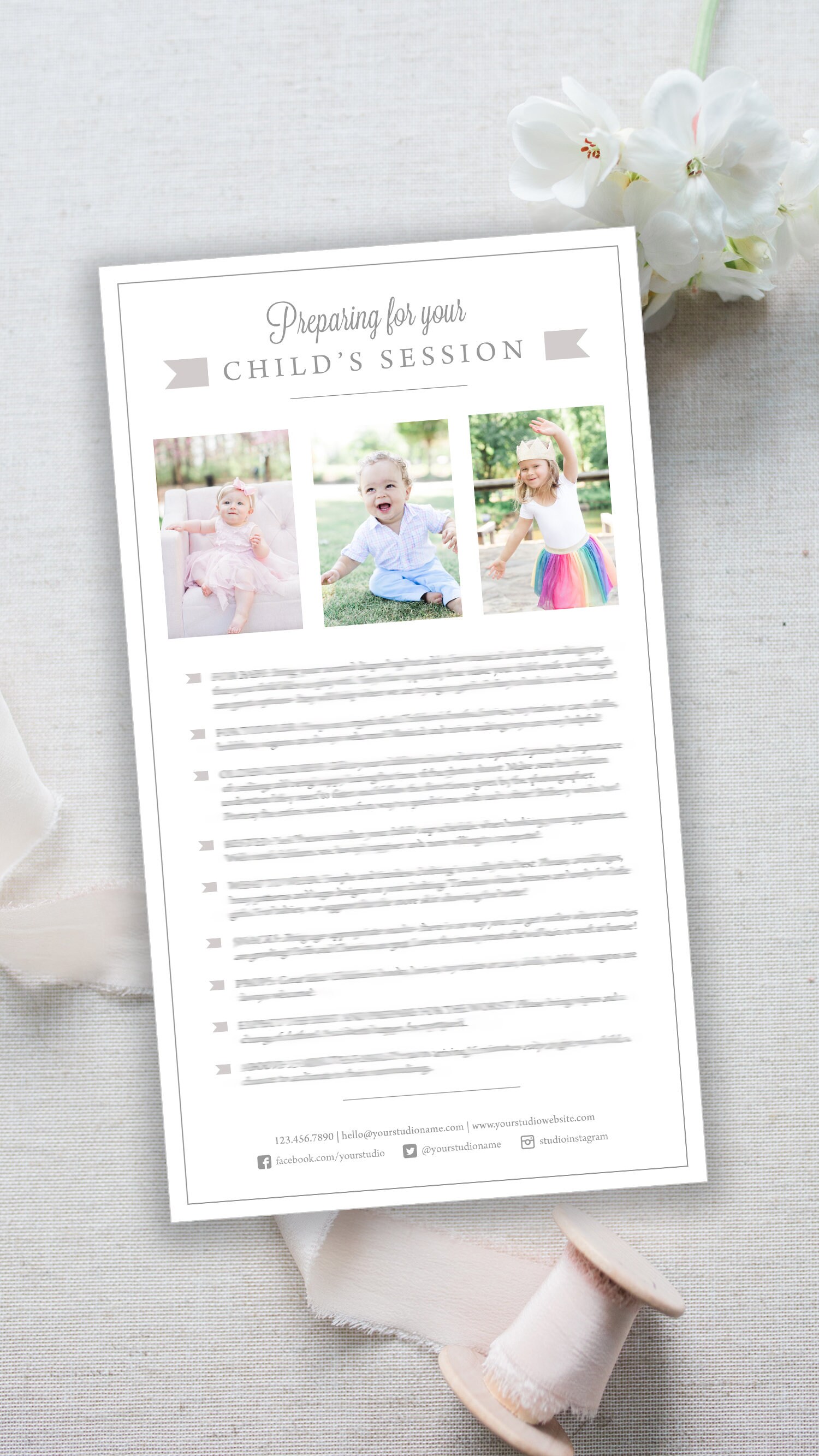 Child's Prep Guide. Style Guide Template. Childrens - Etsy