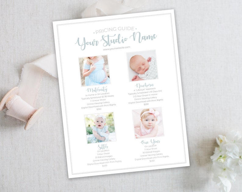 First Year Baby Plan Template Bundle. Newborn Photography. Maternity ...