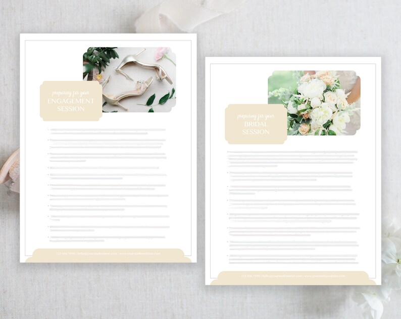 Photography Template BUNDLE. Client Prep Guides Pricing - Etsy