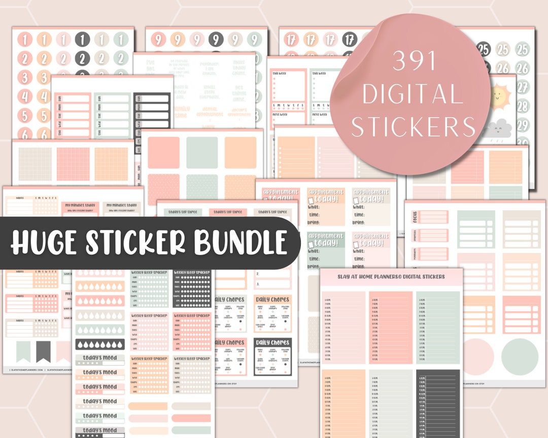 Huge Digital Sticker Bundle | Goodnotes Stickers | Mom Stickers | iPad ...