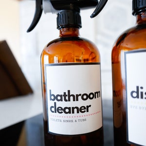 Cleaning Labels | Spray Bottle Labels | Custom Labels | Printable ...