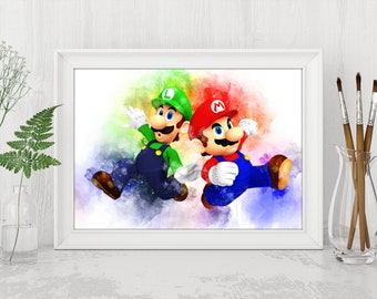 Super mario print | Etsy