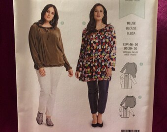 Burda Tunic Pattern - Etsy