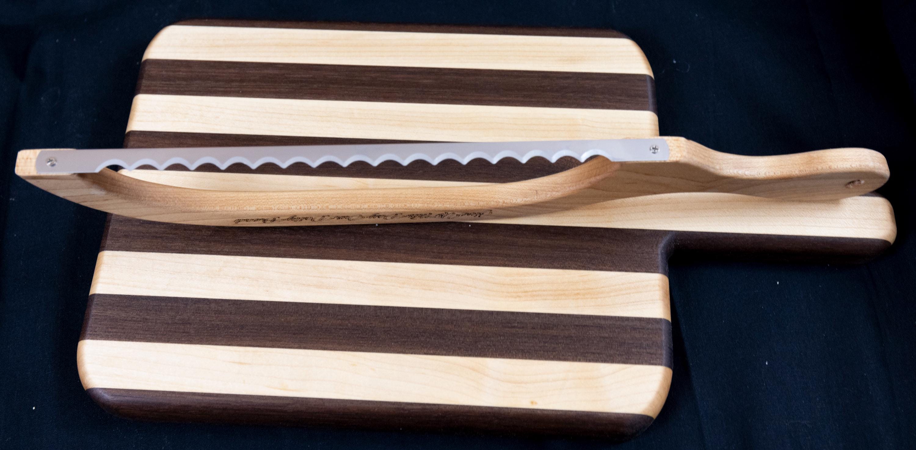 Bread Board and Bow Bread Knife - Etsy