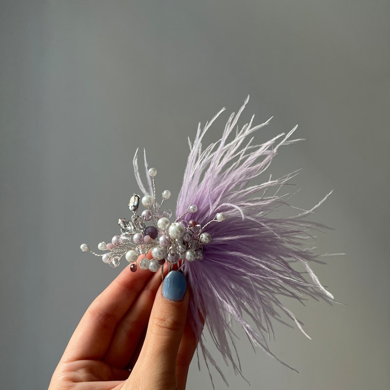 Purple Headpiece - Etsy