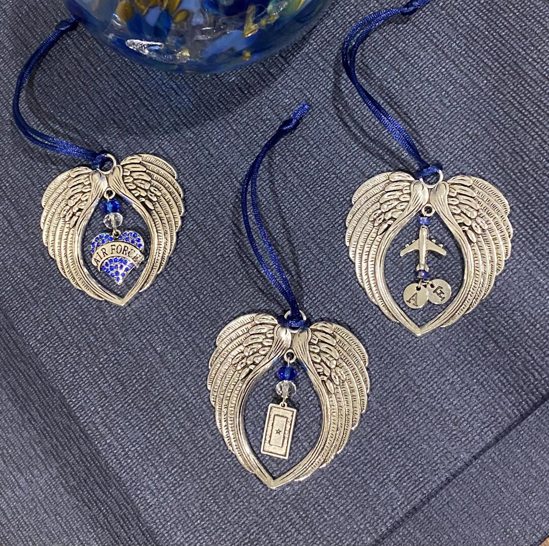 Winged Air Force, AF, and Blue Star Christmas Ornaments - Etsy