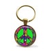 Peace Sign Keyring Glass Tile Keyring Glass Tile Jewelry Peace Sign Key ...