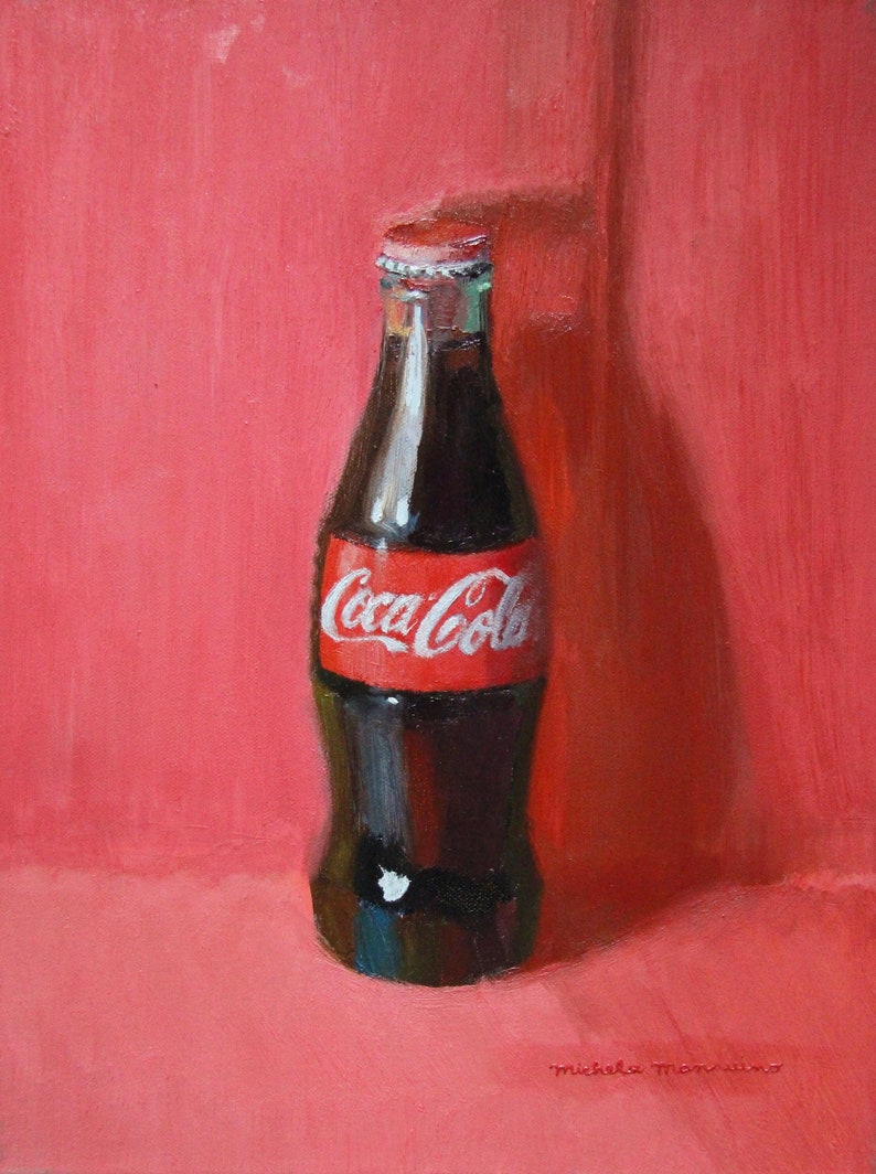 My Little Pink Coke is an Oil, Color Study of a Popular American ...
