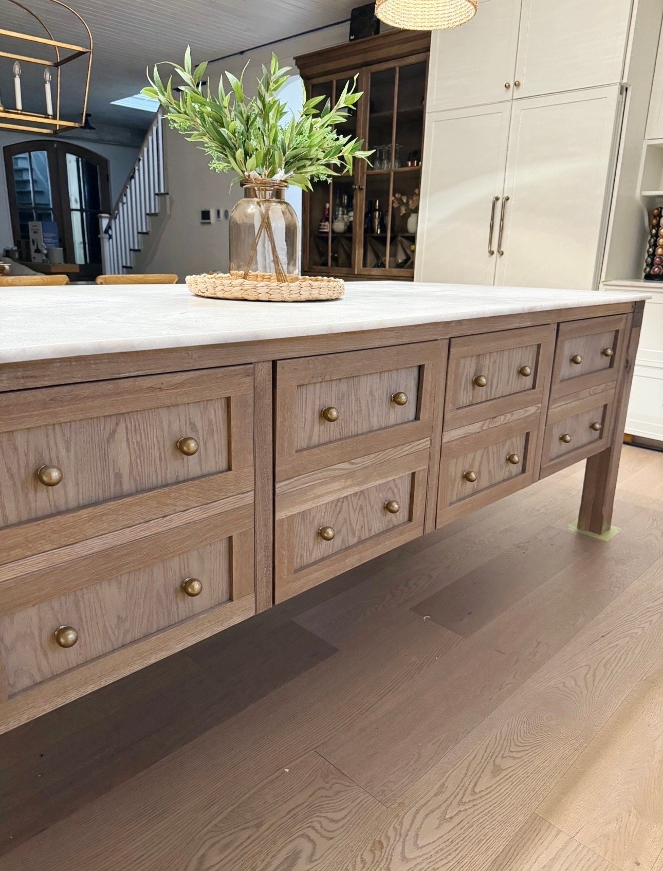 Custom White Oak Kitchen Island Etsy