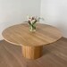 Custom Solid White Oak Round Table Lochlin Table - Etsy