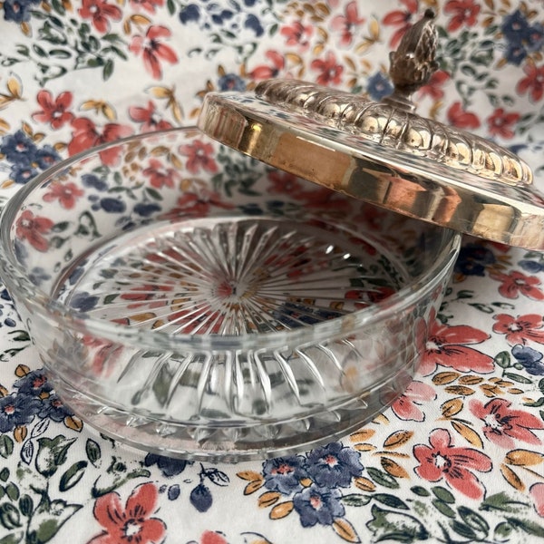 Vintage Powder Jar - Etsy