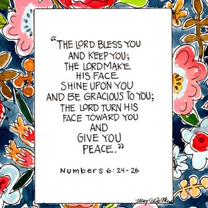 12 Blessing Cards // Bible Verse Encouragement // Scripture Blank ...