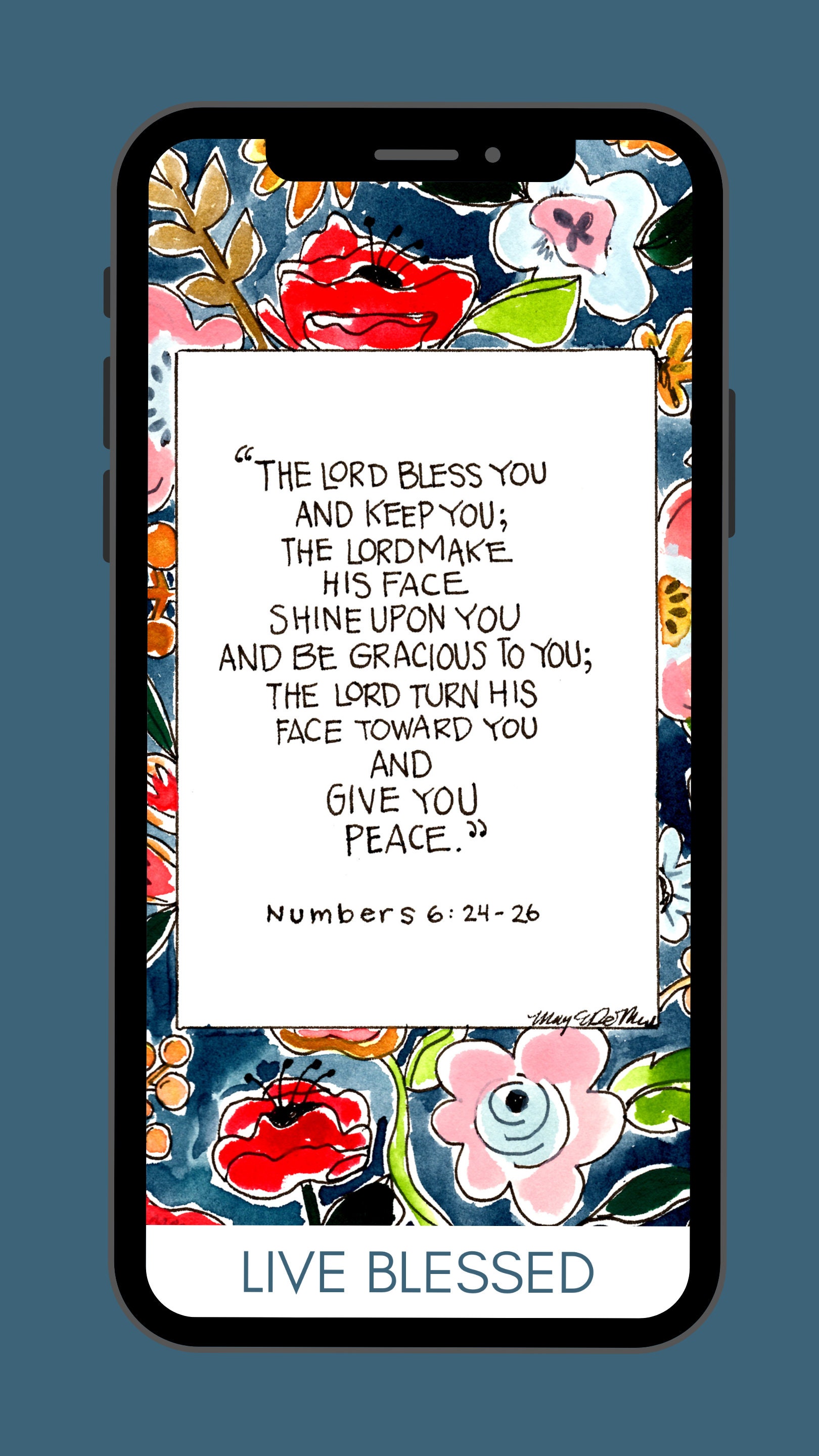 Blessing Phone Wallpaper Digital Download / Iphone Android / | Etsy