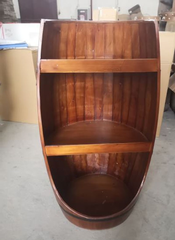 Wood Wine Barrel Display Stand - Etsy