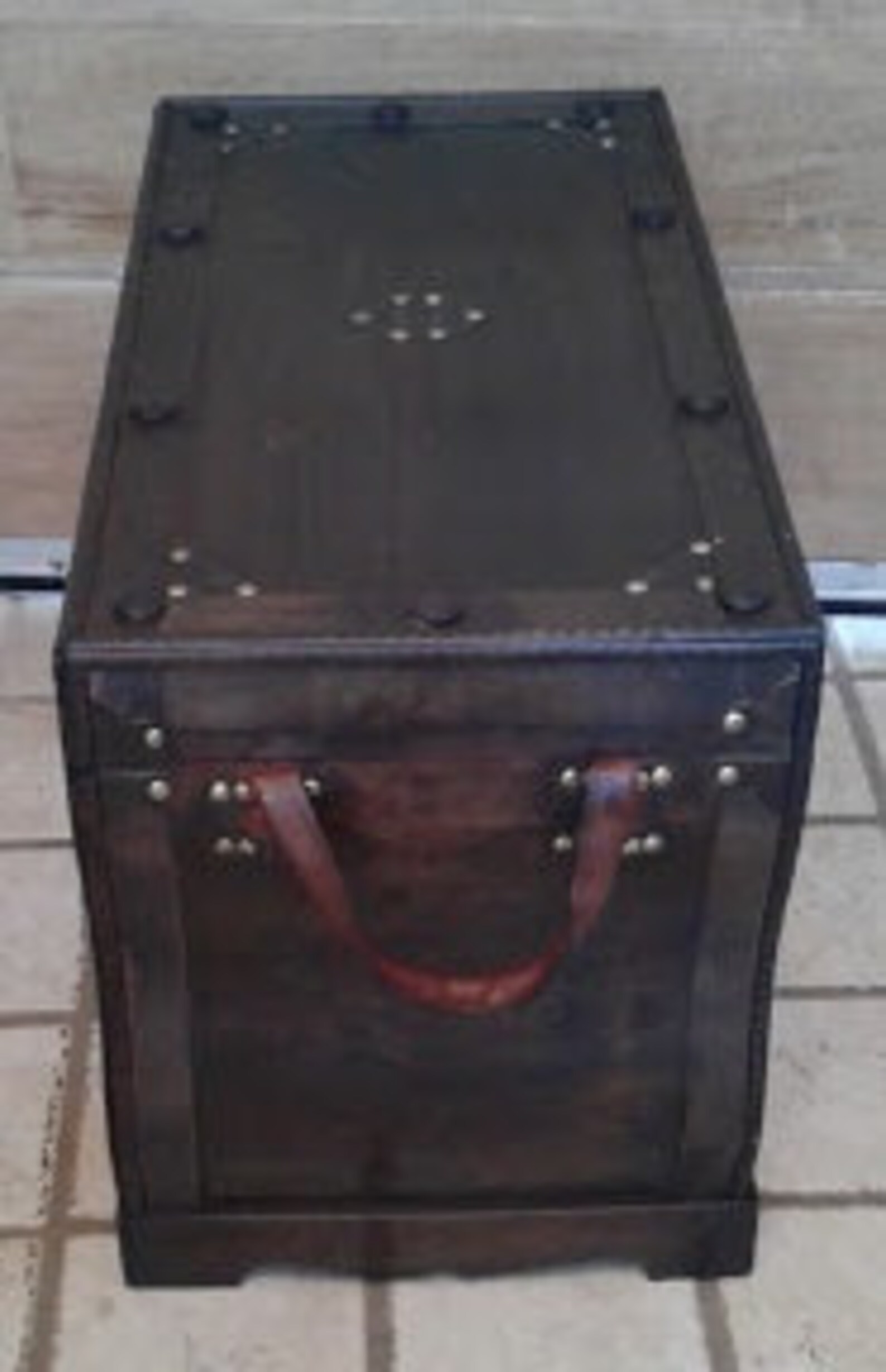 Antique Style Large Wooden Trunk - Etsy