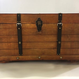 Rustic Large Wooden Storage Trunk - Etsy