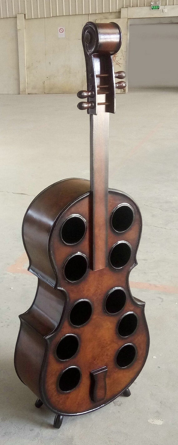 10 Bottle Violin Shaped Wine Rack - Etsy