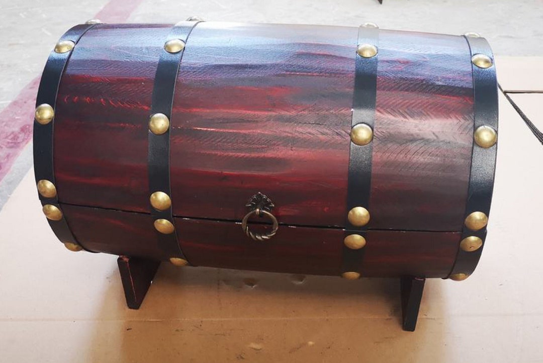 Barrel Shaped Storage Chest Wine Holder - Etsy