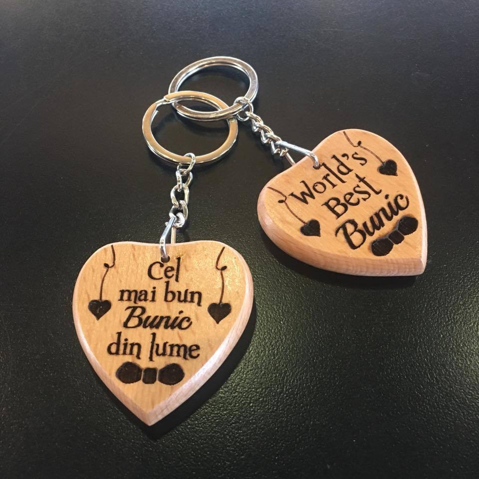ROMANIAN Gifts Engraved Wooden Keyring Keychain Grandad Mum - Etsy UK