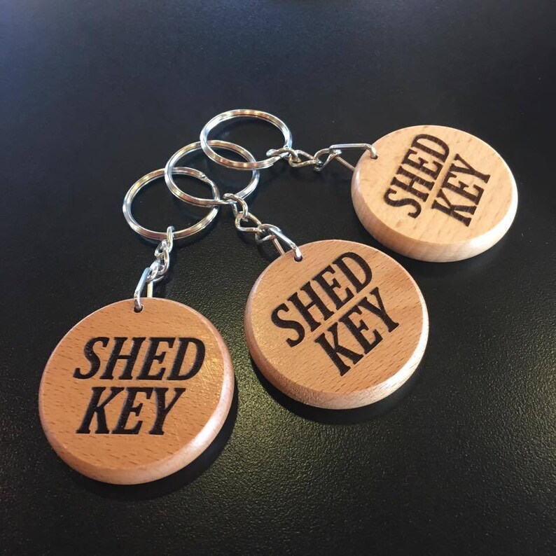 Engraved Wooden Keyring Keychain Key Tag - Etsy UK