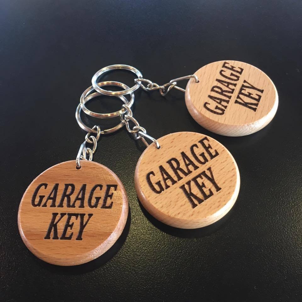Engraved Wooden Keyring Keychain Key Tag - Etsy UK
