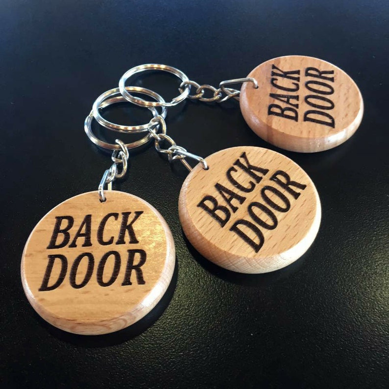 Engraved Wooden Keyring Keychain Key Tag - Etsy UK