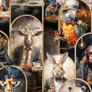 Bar Animals Wallpaper. Bull, Chimp, Lion, Deer, Eagle, Goat, Hamster ...