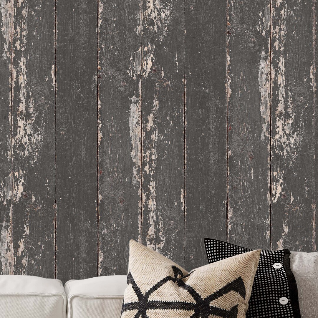 Rustic Gray Wood Wallpaper, Quartz Gray Color Wood Planks Background ...