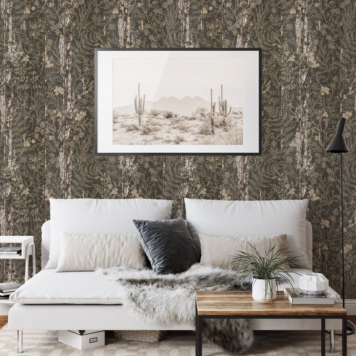 Vintage Forest Rustic Wood Background Wallpaper Forest Print - Etsy