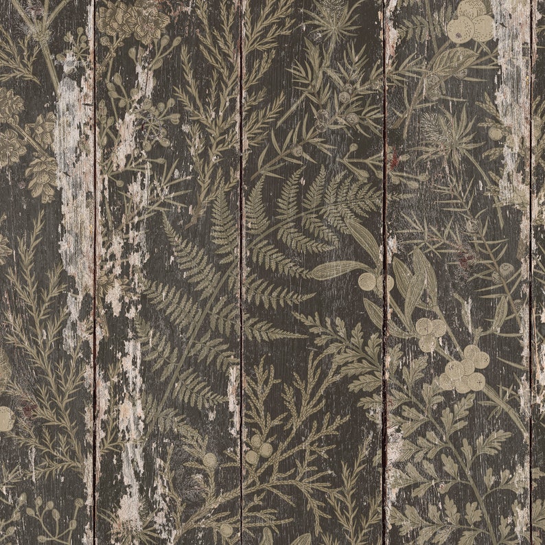 Vintage Forest Rustic Wood Background Wallpaper Forest Print - Etsy