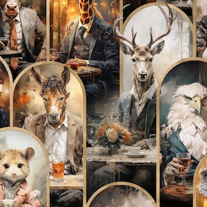 Bar Animals Wallpaper. Bull, Chimp, Lion, Deer, Eagle, Goat, Hamster ...