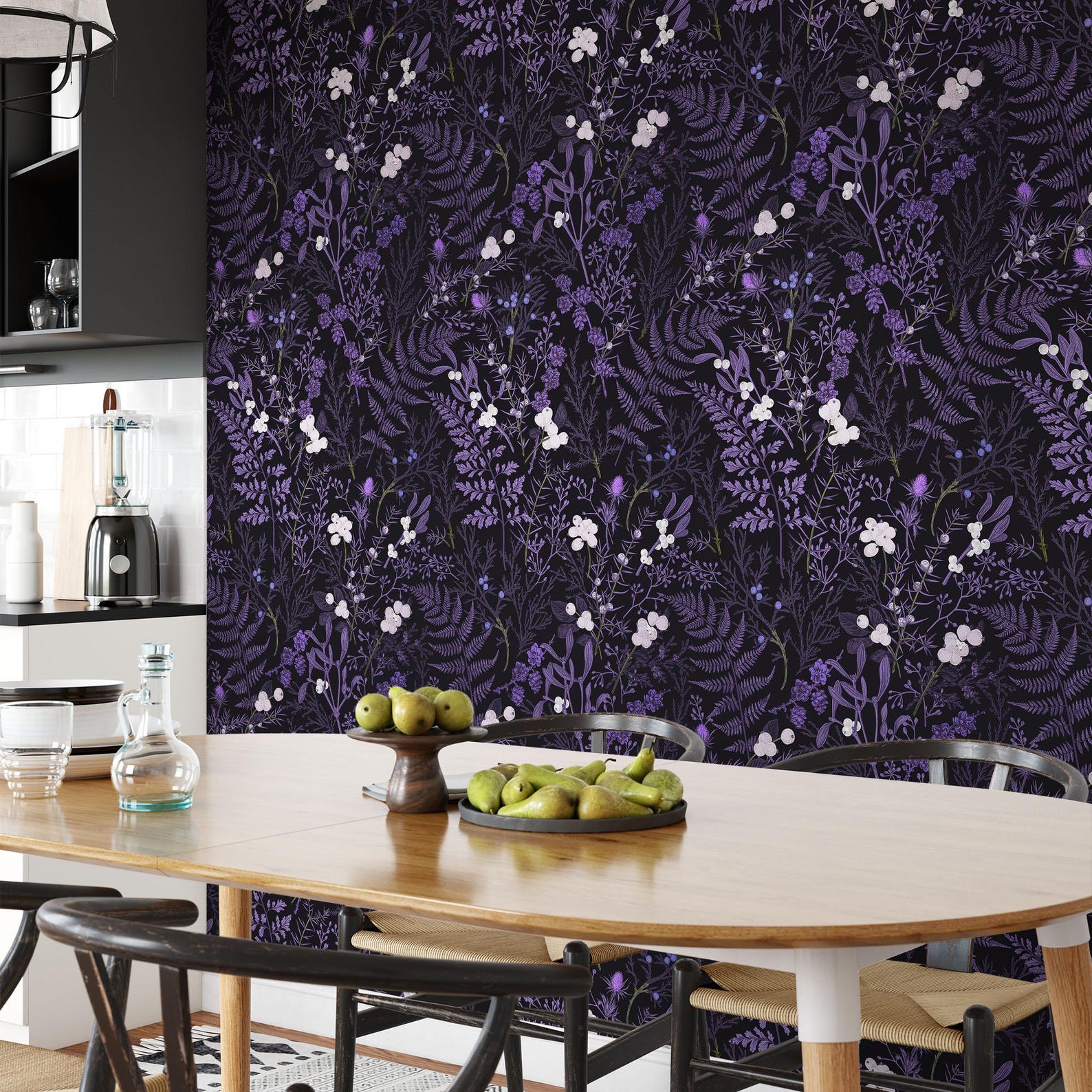 Dark Lavender Purple Forest Wallpaper. Crocus Purple, Dull Lavender ...