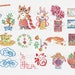 Chinese New Year Rabbit Watercolor Clipart, Digital Graphics ...