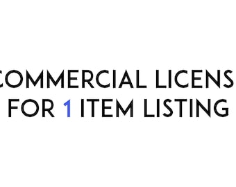 Commercial License 1 Listing Unlimited With NO CREDIT - Etsy