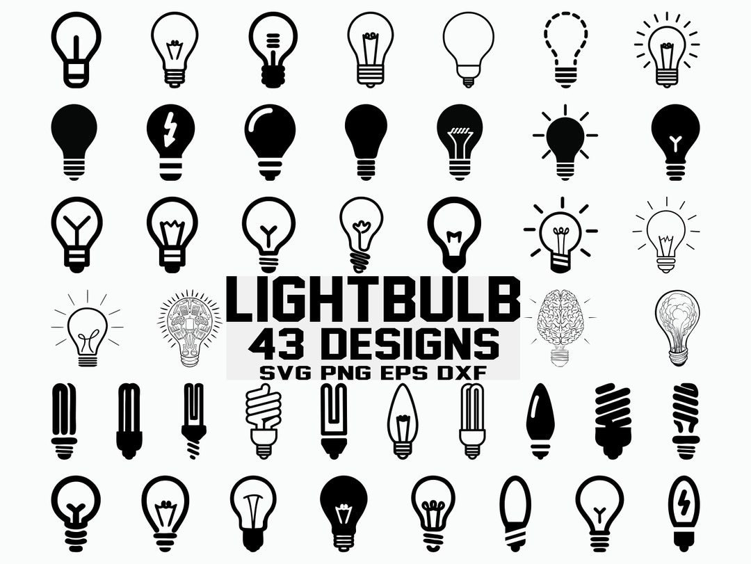 Light Bulb SVG / Bulb Svg / Clipart / Cricut / Cut File / Silhouette ...