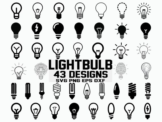 Light Bulb SVG / Bulb Svg / Clipart / Cricut / Cut File / - Etsy