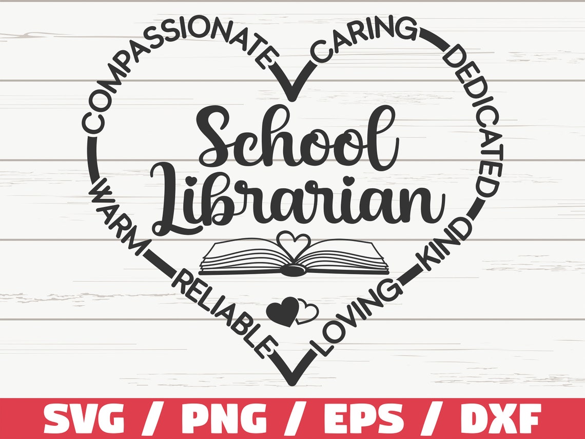 School Librarian SVG / Librarian SVG / Cut File / Cricut / - Etsy Canada