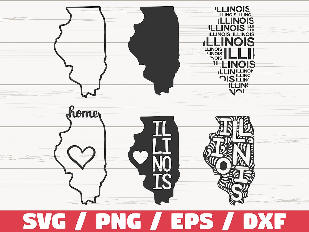 Illinois State SVG / Cut File / Cricut / Clip Art / Commercial Use ...