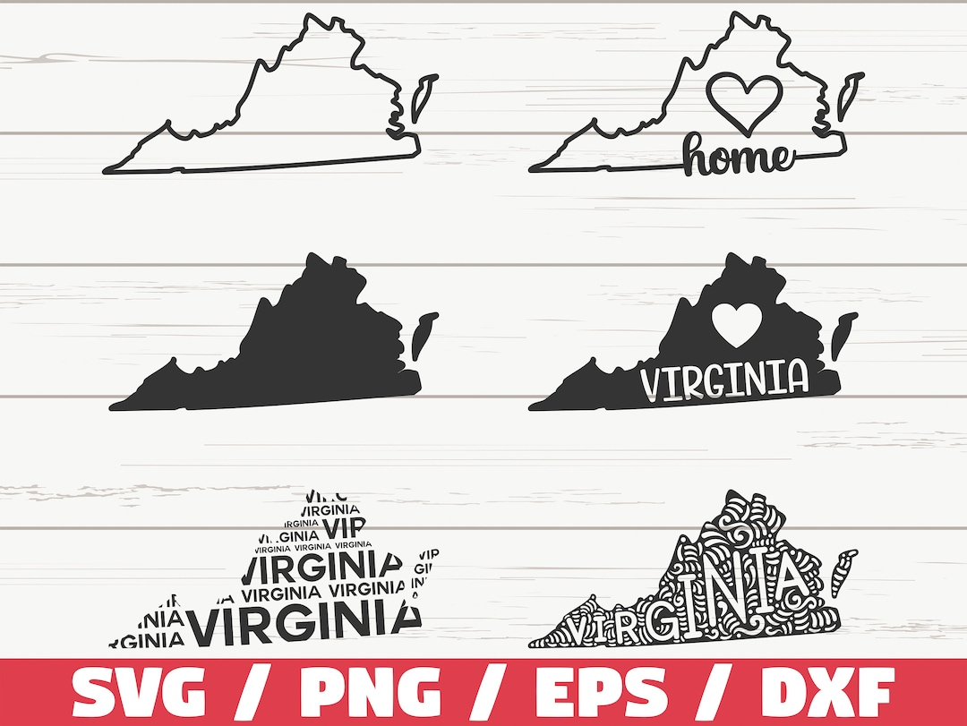 Virginia State SVG / Cut File / Cricut / Clip Art / Commercial Use ...