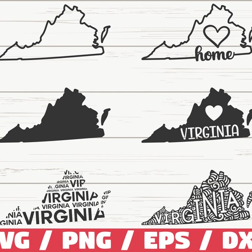 Virginia State SVG / Cut File / Cricut / Clip Art / Commercial | Etsy