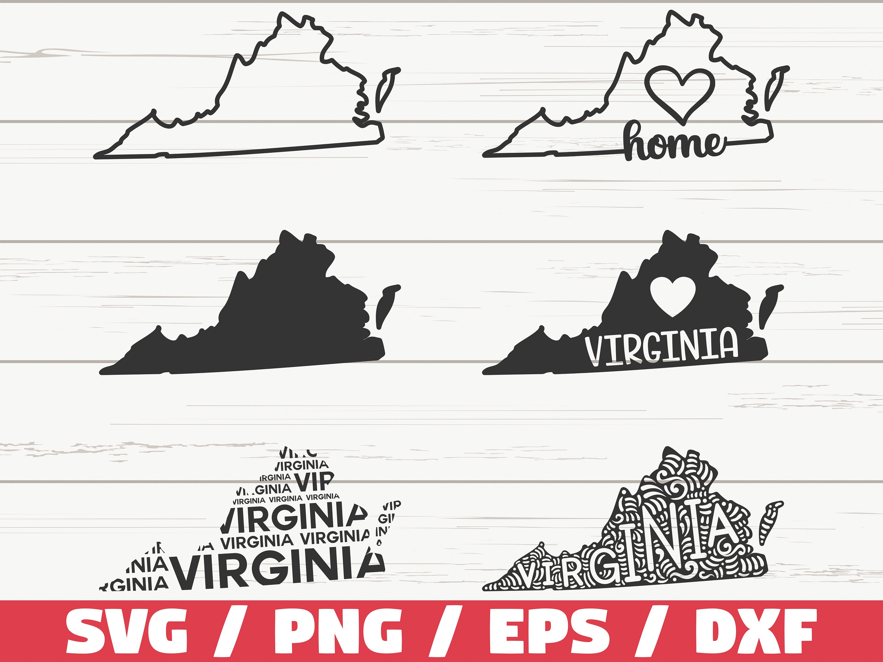 Virginia Outline Clip Art