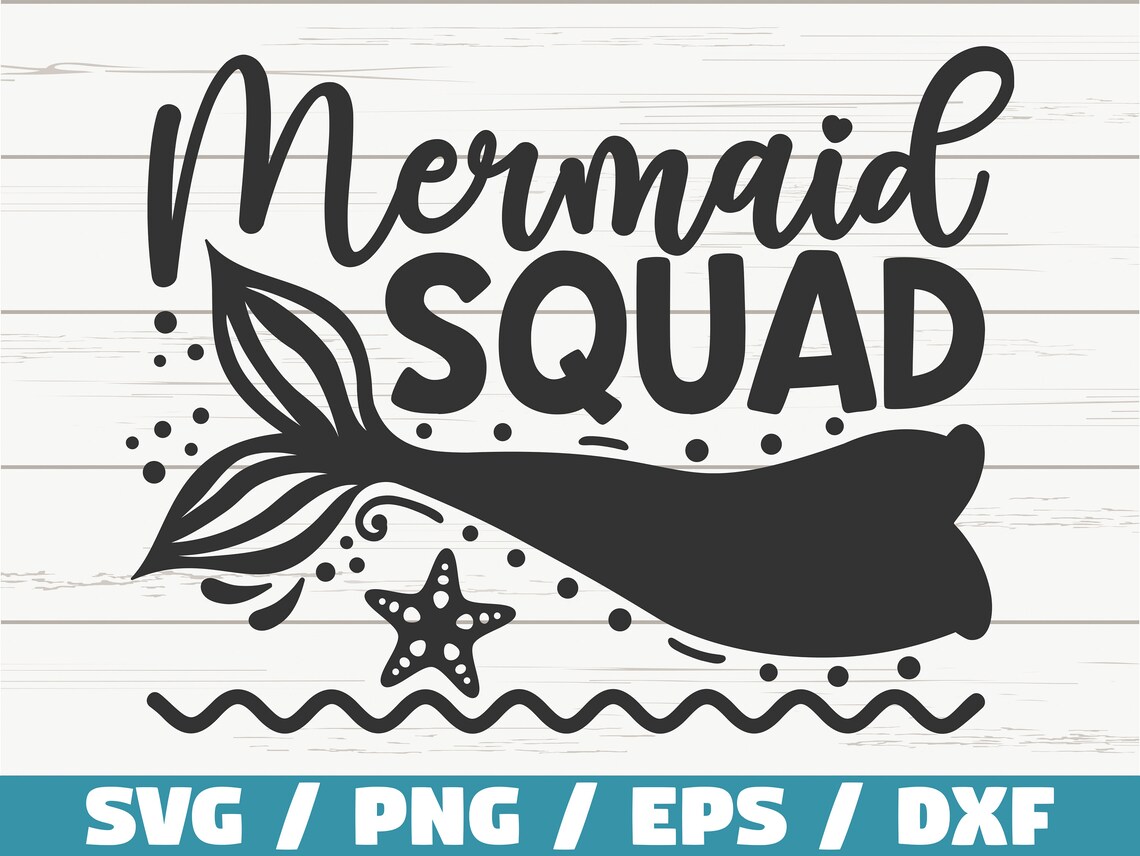 Mermaid Squad SVG / Cut File / Cricut / Commercial Use / | Etsy
