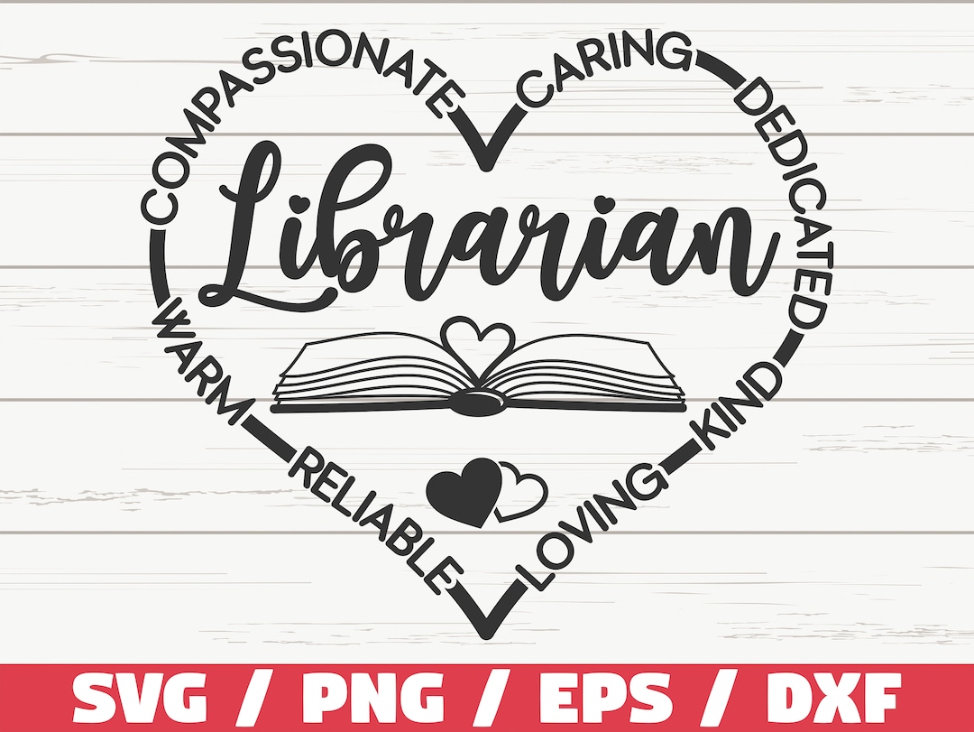 Librarian SVG / School Librarian SVG / Cut File / Cricut / Clip Art ...