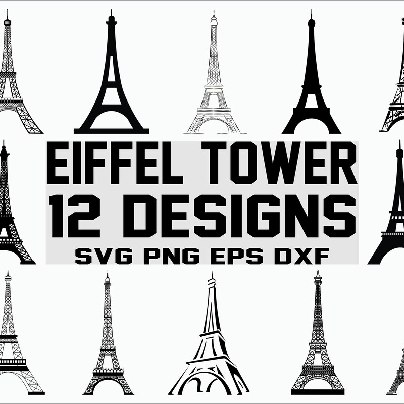 Eiffel Tower Clipart - Etsy