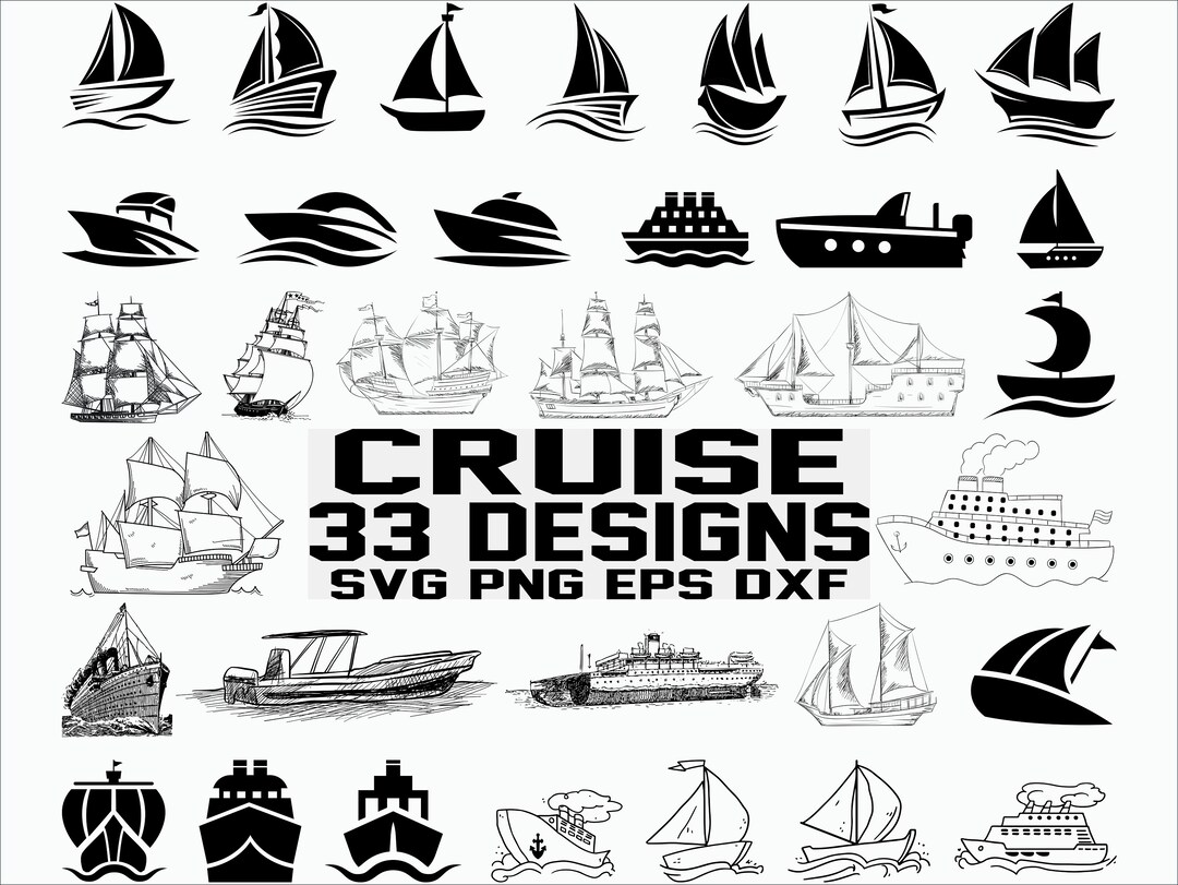 Crucero svg/ crucero svg/ barcos svg/ barco svg/ vela svg/ náutica svg ...